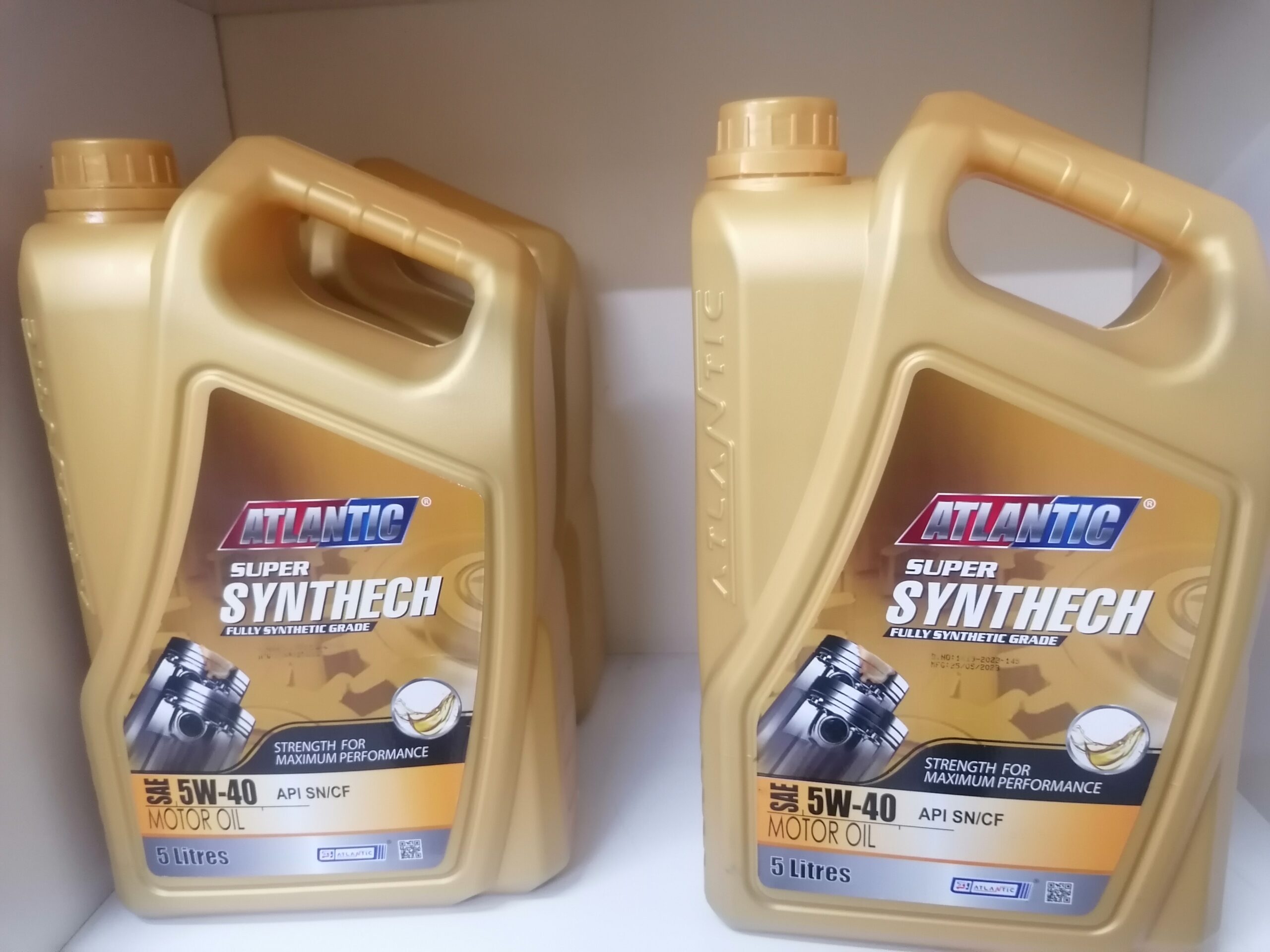 ENGINE OIL ATLANTIC SUPER SYNTHECH 5W-40 5LTR – SA Cables Automotive Parts